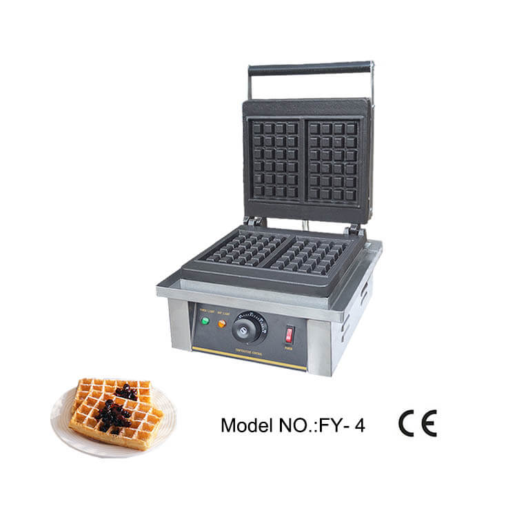 Commercial Belgian Waffle Maker With Square Shape For Sale