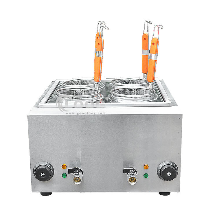 Pasta Cooker Electric Stainless Steel with 4 Baskets