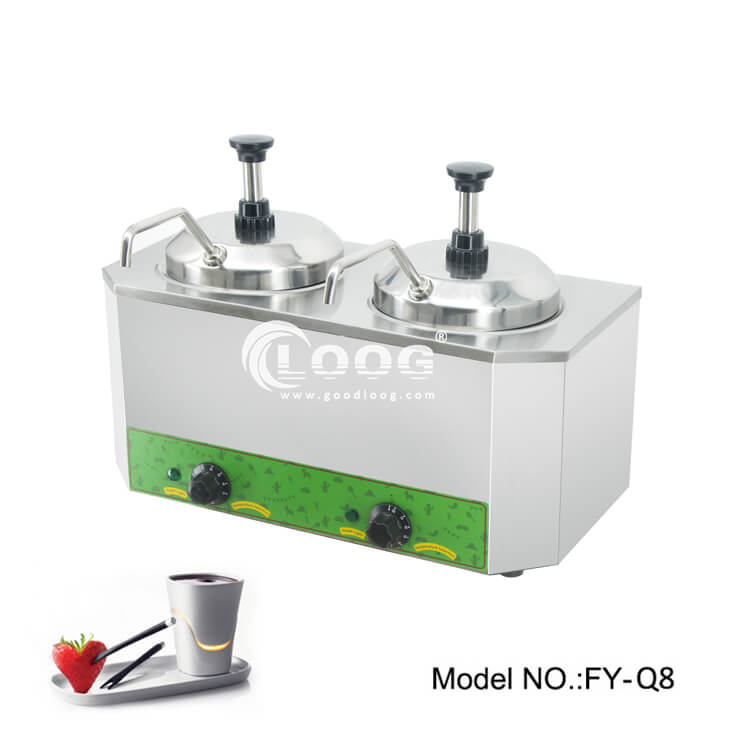 Nacho Cheese Warmer Double Unit Sauce Warmer With Durable Pump
